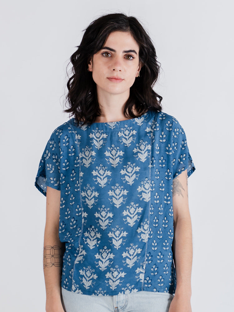 Cara Top Indigo Mix - Fair Trade Clothing | Mata Traders