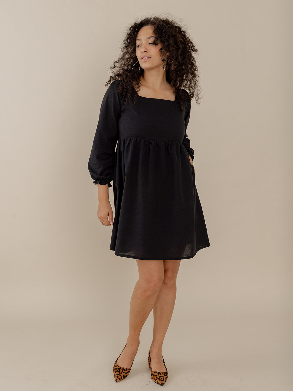 Nico Mini Dress Black - Fair Trade Dresses | Mata Traders