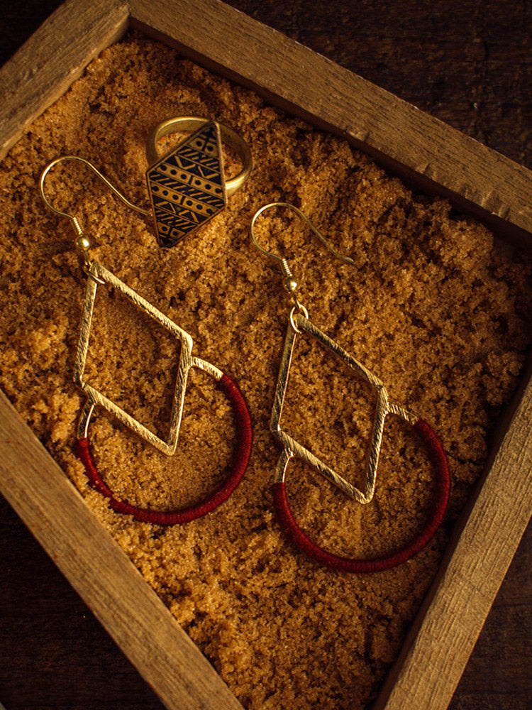 De La Sol Ring Gold - Handmade Jewelry | Mata Traders