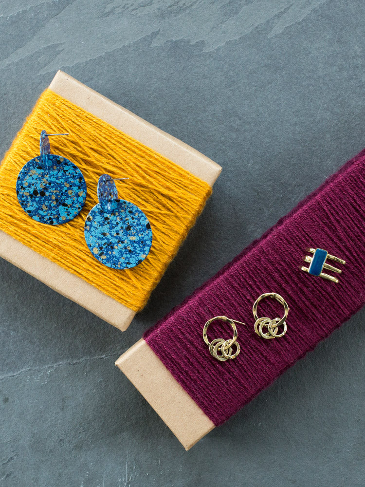 Cubist Ring Navy - Fair Trade Jewelry | Mata Traders