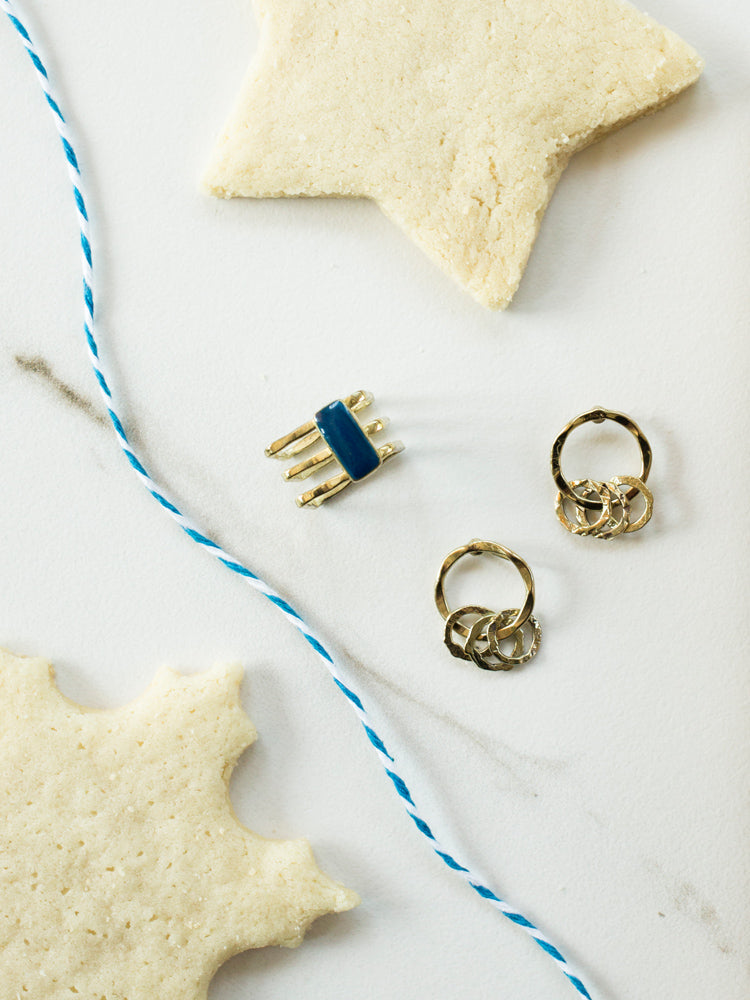 Cubist Ring Navy - Fair Trade Jewelry | Mata Traders