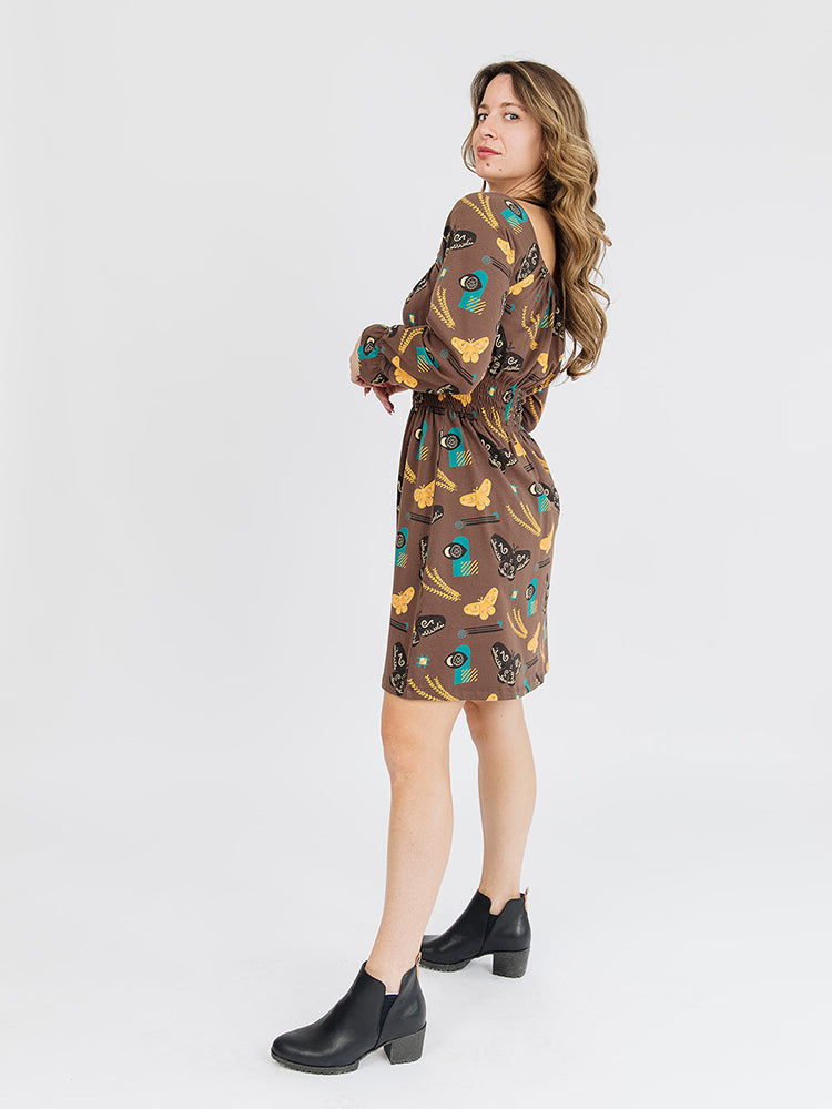 Juliet Mini Dress Autumn Quilt - Fair Trade Dresses | Mata Traders