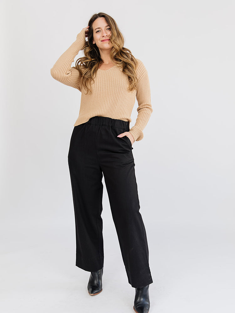 Rosie Pant Black Denim - Fair Trade Clothing | Mata Traders